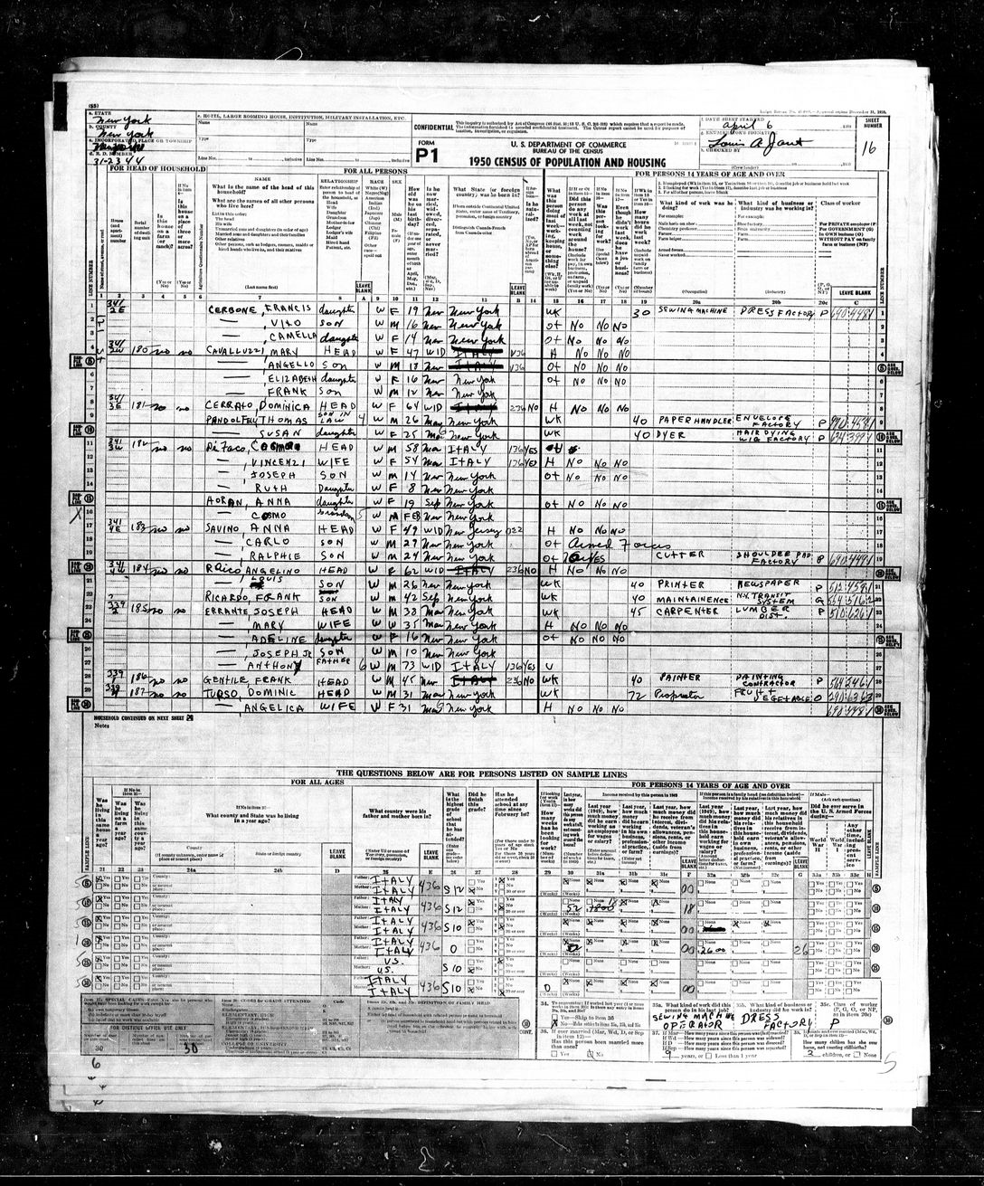 Searching the 1950 Census: Things I didn’t Know about East Harlem ...